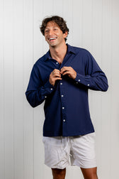 Navy Blue Long Sleeve Nashie | Premium Unisex Rashie Shirt