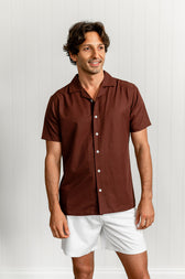 Chocolate Brown Nashie | Men’s Premium Rashie Shirt Alternative