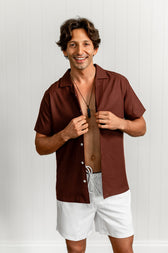 Chocolate Brown Nashie | Men’s Premium Rashie Shirt Alternative