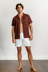 Chocolate Brown Nashie | Men’s Premium Rashie Shirt Alternative
