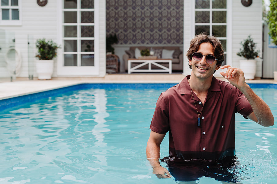 Slate Grey Nashie | Men’s Stylish Short Sleeve Rash Shirt