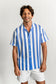 Light Blue Striped Nashie | Men’s Short Sleeve Rashie Alternative